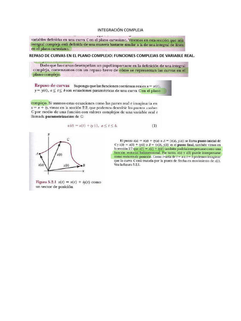 Integral Compleja | PDF | Integral | Variable (Matemáticas)