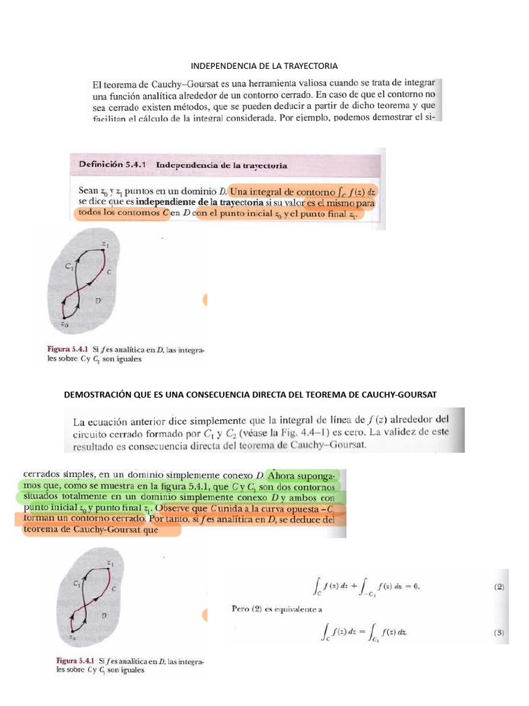 Independencia de Trayectoria en Integrales | PDF | Integral | Álgebra