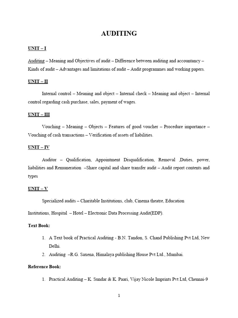 Auditing Notes | PDF | Audit | Financial Audit