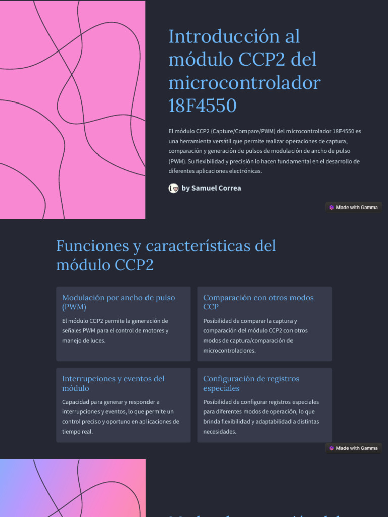 Introduccion Al Modulo CCP2 Del Microcontrolador 18F4550 | PDF | Microcontrolador | Hardware de ...