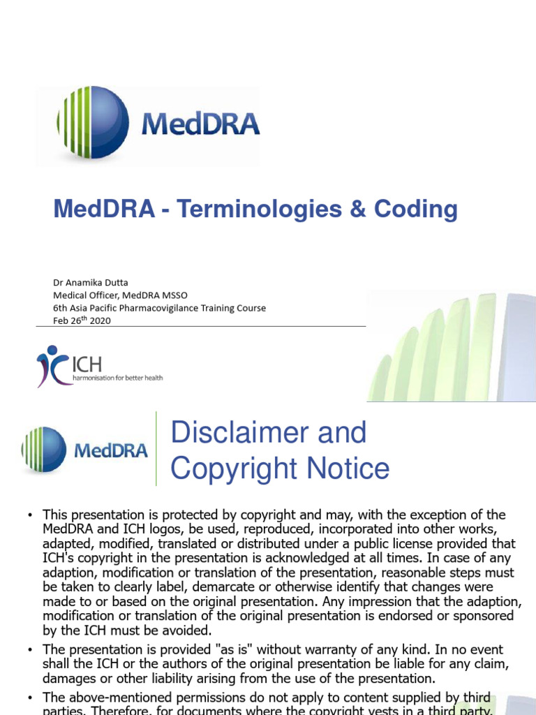 Meddra - Terminologies Coding | PDF | Medical Specialties | Health Sciences