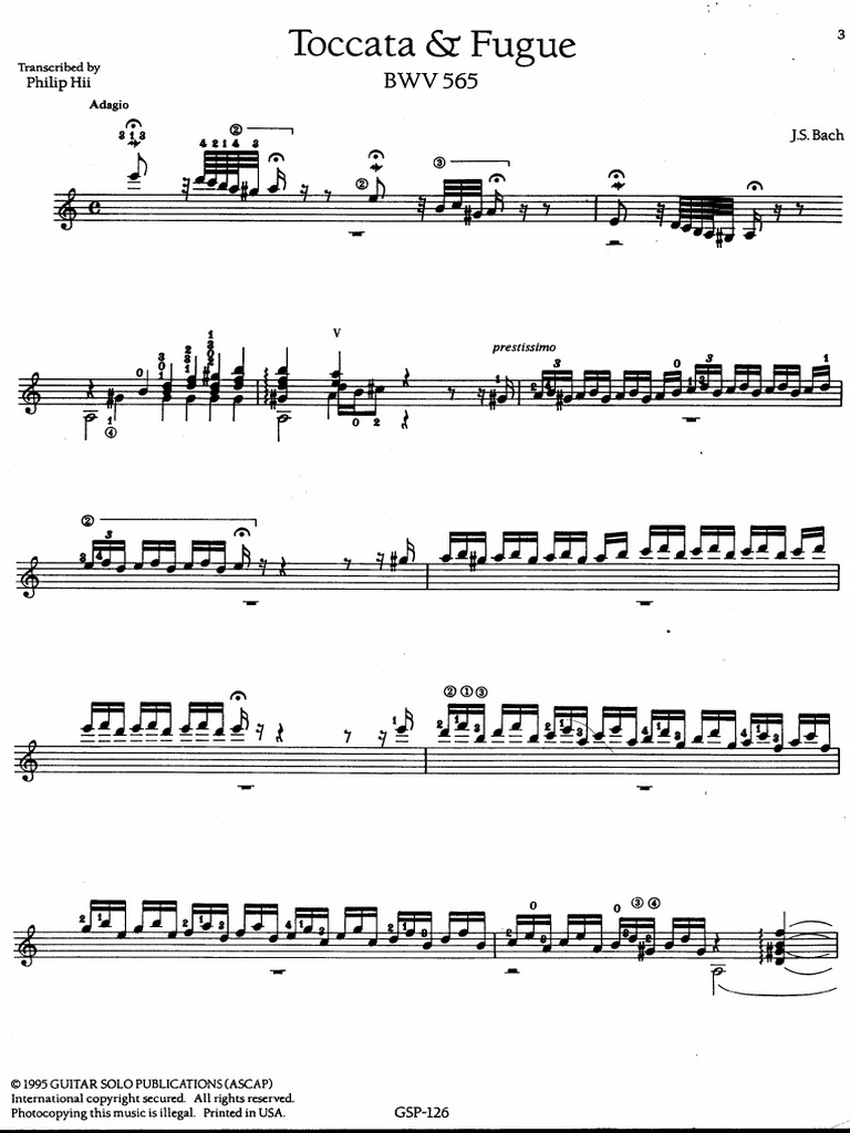 Toccata y Fugue | PDF