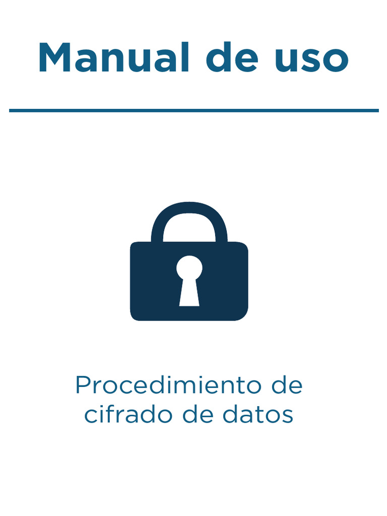 Manual de Cifrado de Datos | PDF | Comunicaciones militares | Criptografía