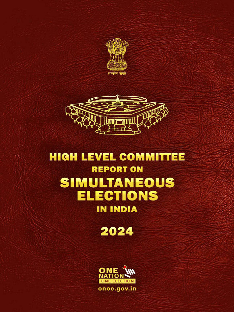 High Level Committee Report On One Nation One Election 1710406048 | PDF ...