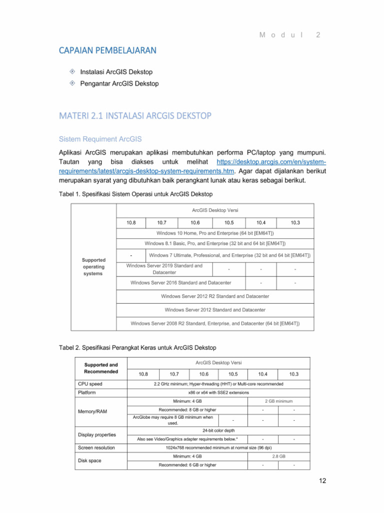 Panduan Instalasi Arcgis_SISDAL 23 (4) | PDF