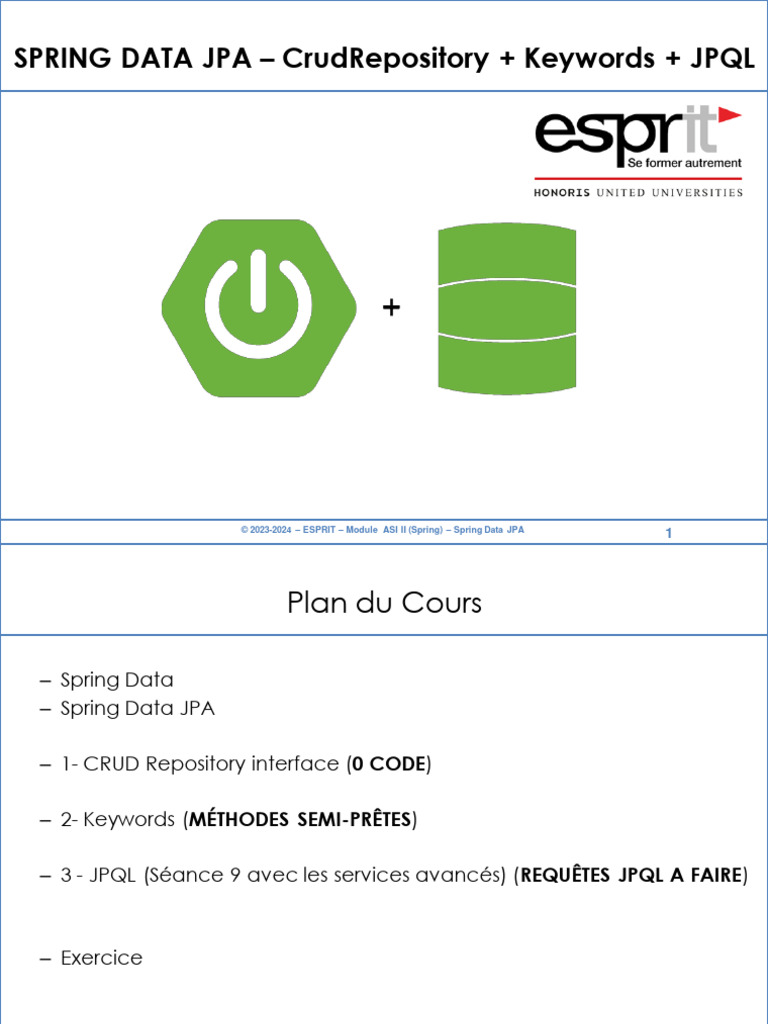 5+9 - Spring Data JPA - CrudRepository + Keywords + JPQL | PDF ...