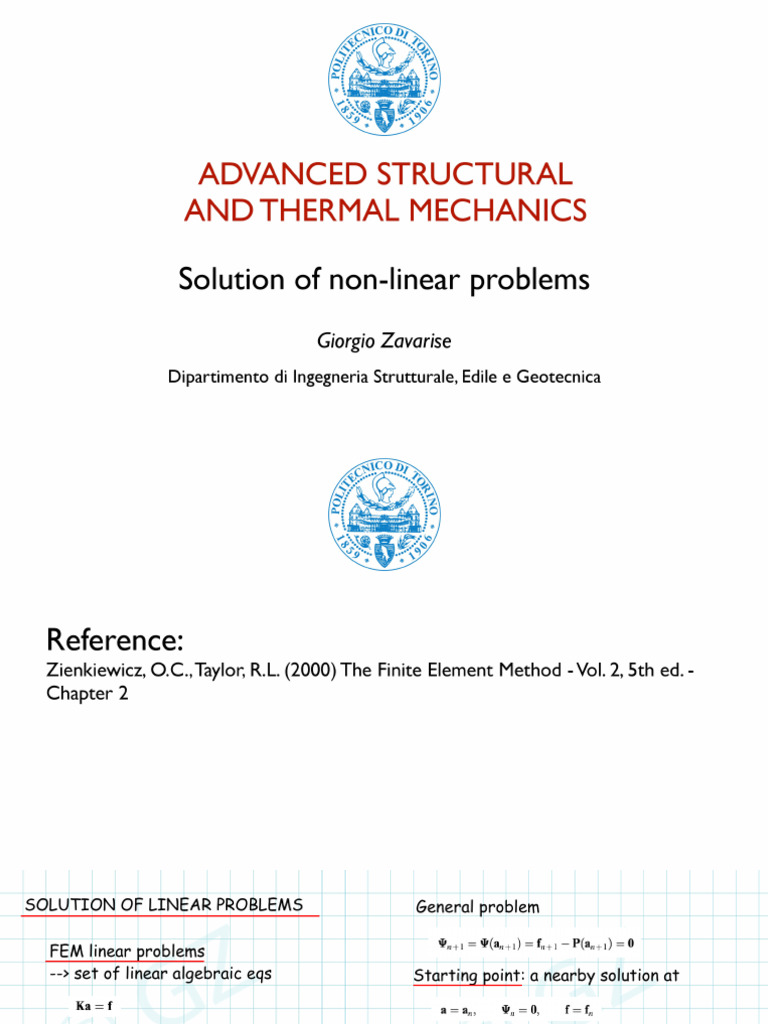 L-01 Nonlinear Problems | PDF | Theoretical Computer Science | Applied Mathematics