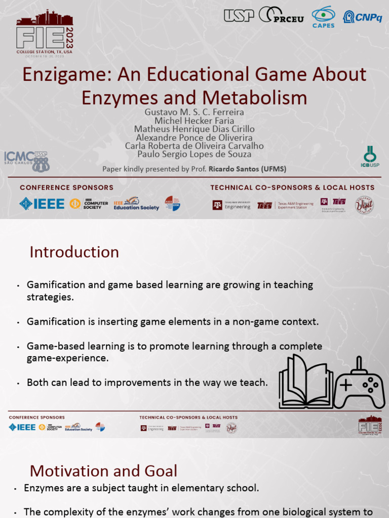 FIE2023 Enzigame Slides | PDF | Cognitive Science | Learning