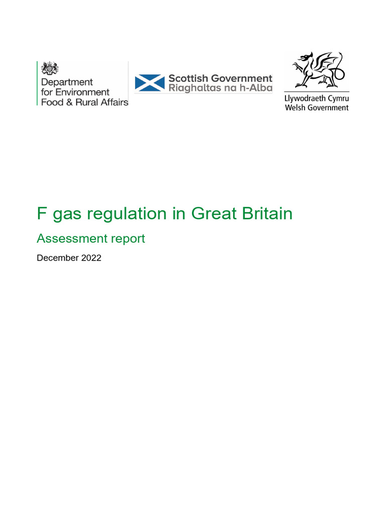 F Gas Regulation in Great Britain | PDF | Chlorofluorocarbon ...