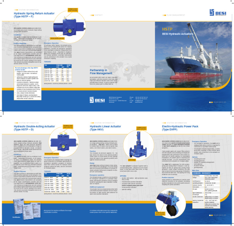 BESI Hydraulic Actuator Systems Overview | PDF | Valve | Actuator