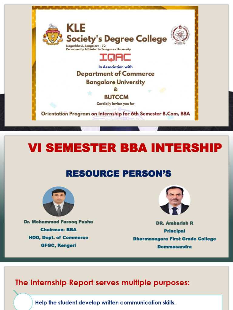 Internship BBA | PDF | Abstraction | Internship