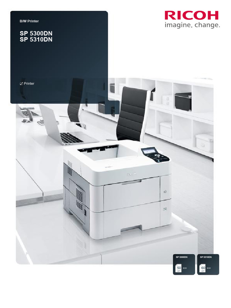 Ricoh SP5300DN | PDF | Printer (Computing) | Usb
