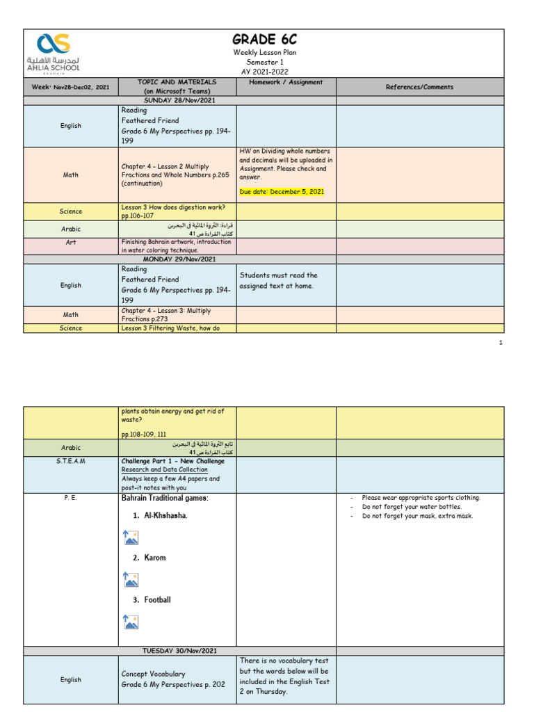 GRADE 6C Nov28-Dec02 | Download Free PDF | Linguistics