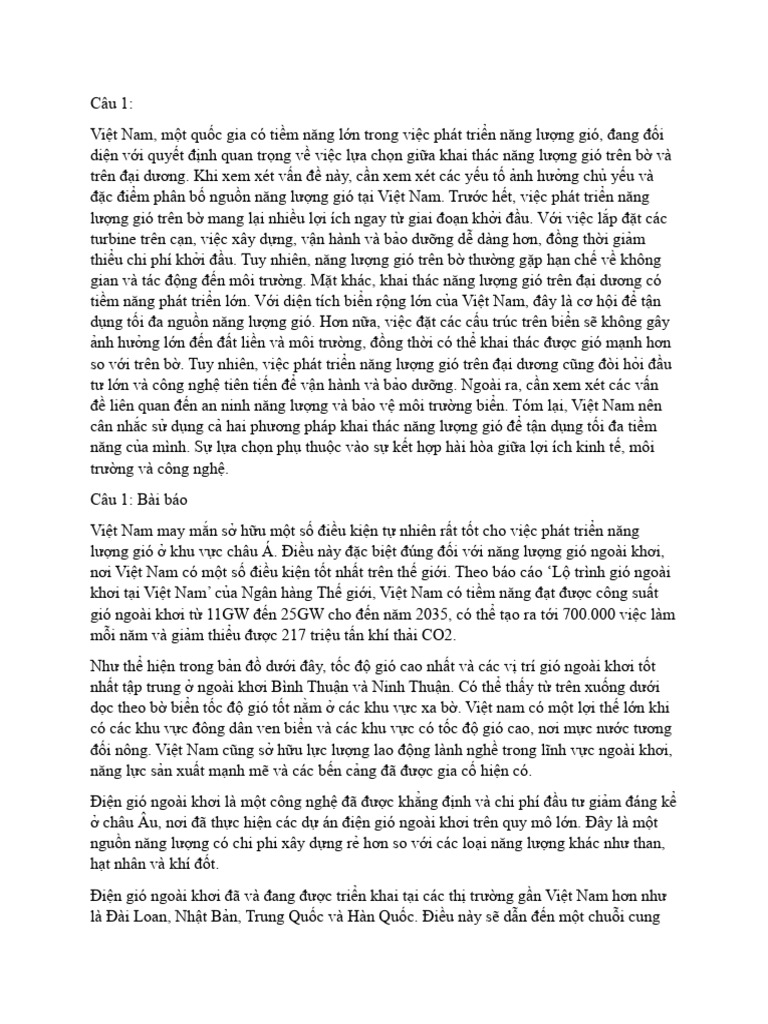 Thi CK Năng Lư NG Gió | PDF