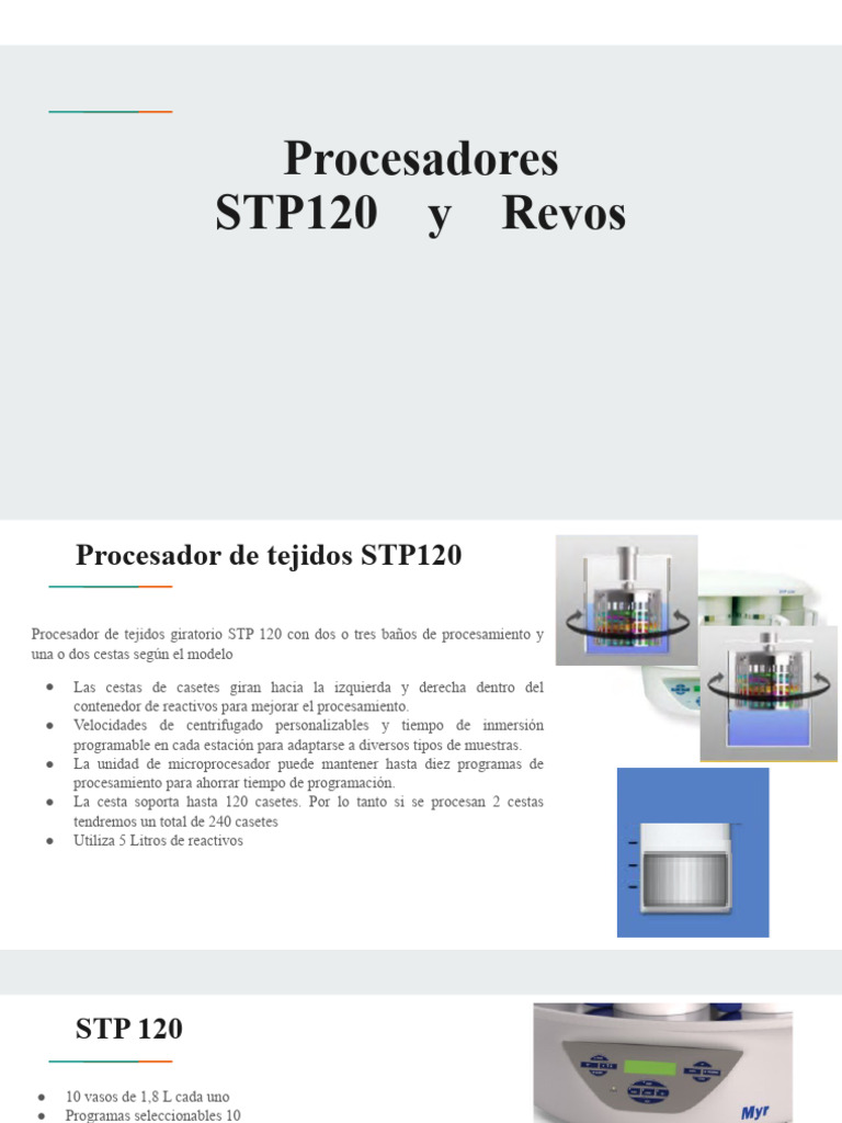 Procesadores STP120 Y REVOS | PDF