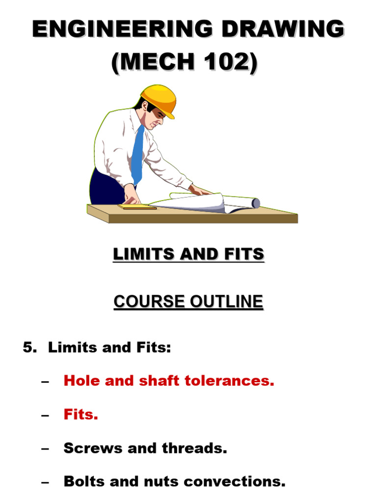 Engineering Drawing: Limits & Fits | PDF | Engineering Tolerance ...