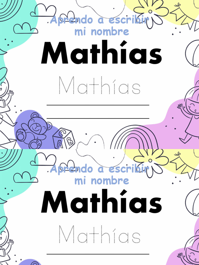 Aprendo a escribir mi nombre | PDF