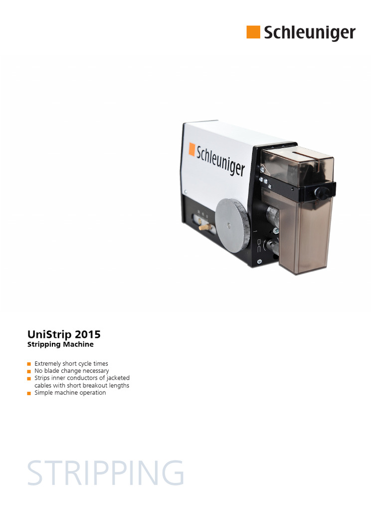 UniStrip 2015 DS EN A4 V1 | PDF | Wire | Electricity