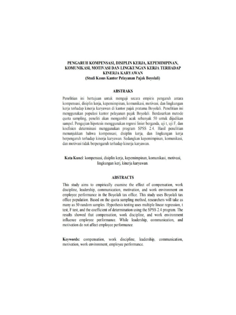 Contoh Jurnal Tentang Profesionalisme Dan Etos Kerja | PDF