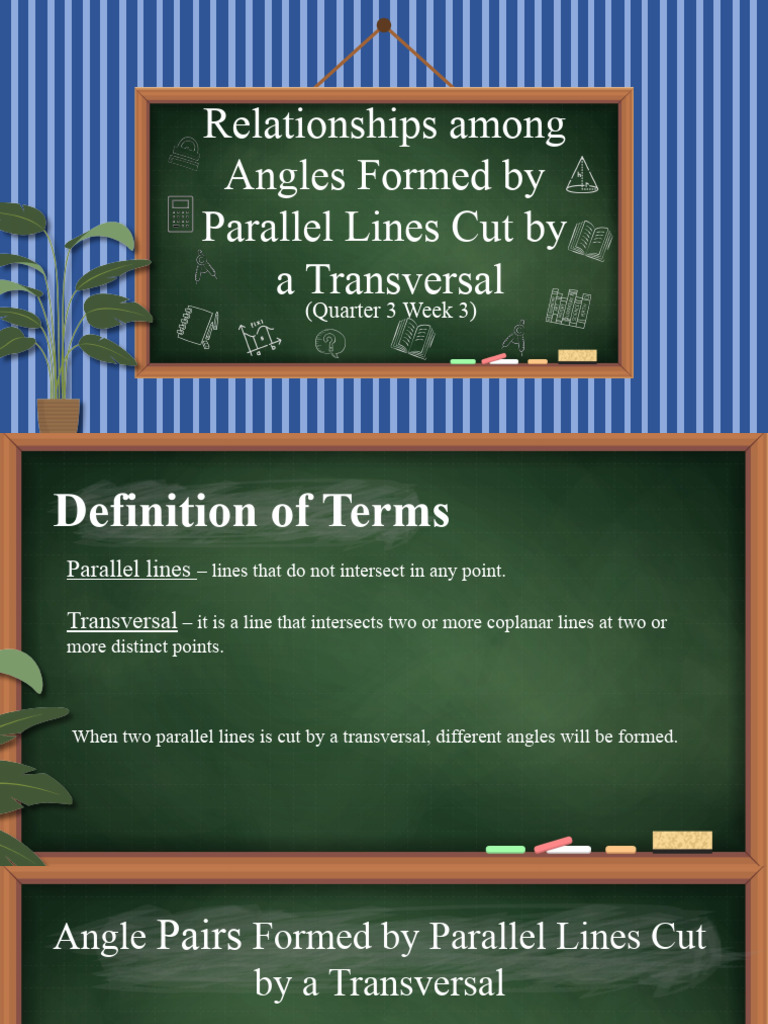 Q3 Transversal Line | PDF | Euclidean Geometry | Geometry