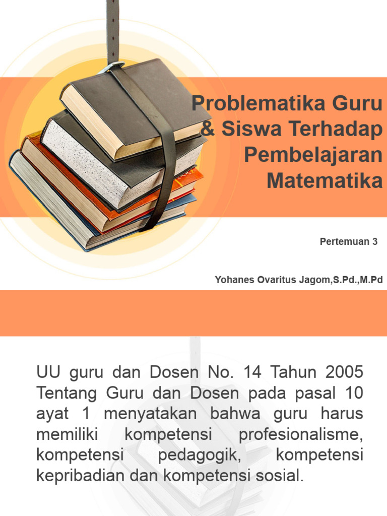 Problematika Guru & Siswa | PDF | Pengembangan Diri | Sains & Matematika