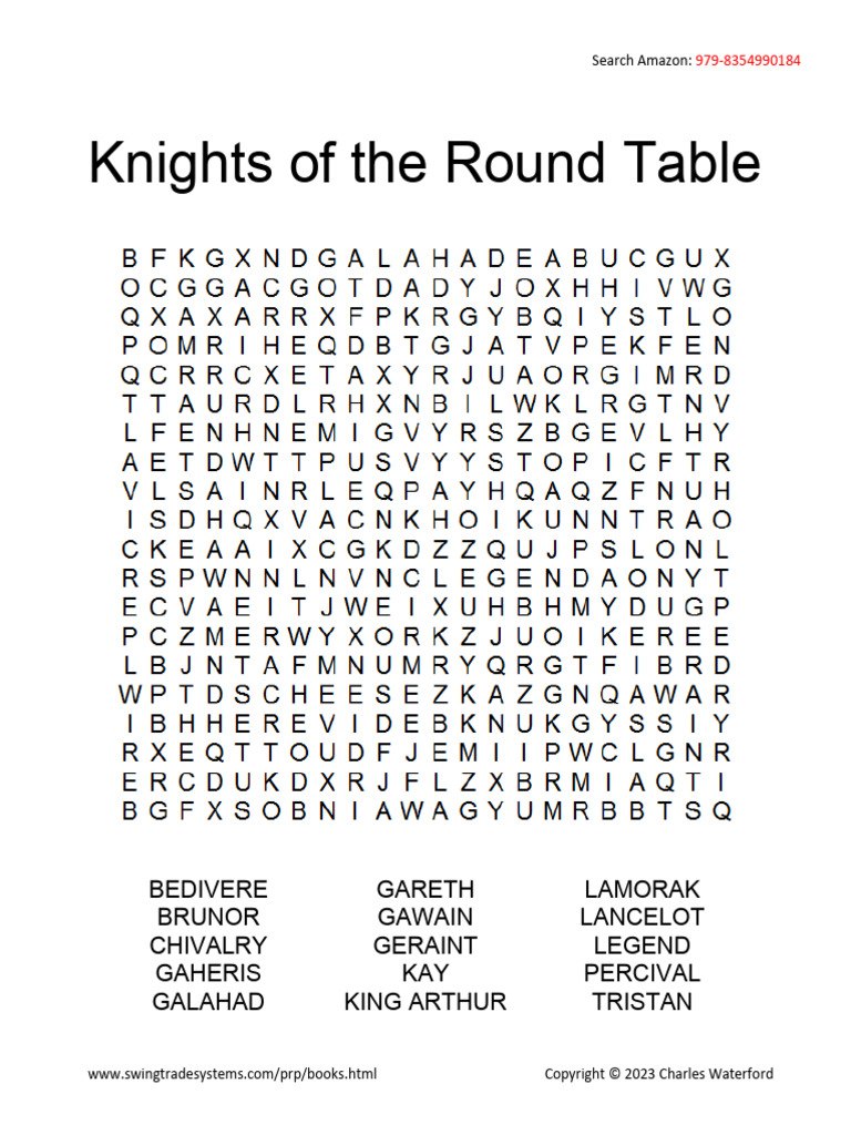 Knights Wordsearch | PDF