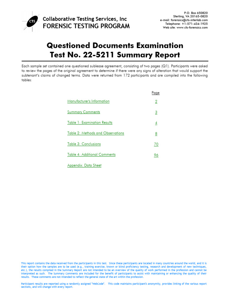 Cts Forensic Document | PDF | Microscopy | Infrared