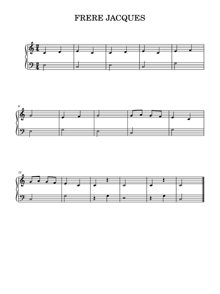 Frere Jacques | PDF