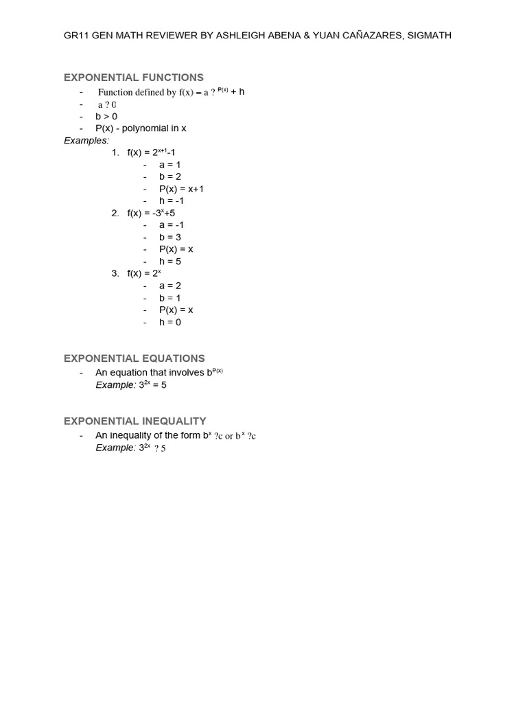 General Mathematics | Download Free PDF | Exponential Function ... General Mathematics | Download Free PDF | Exponential Function ...