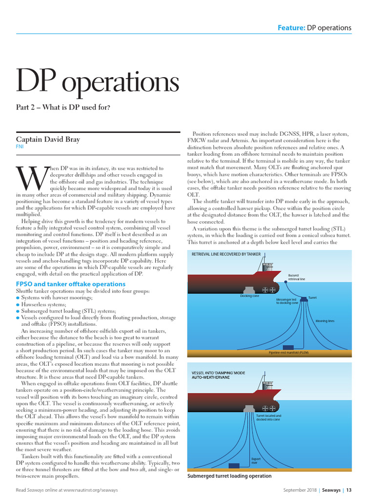 DP Operations Part 2 Paper NI | PDF | Underwater Diving