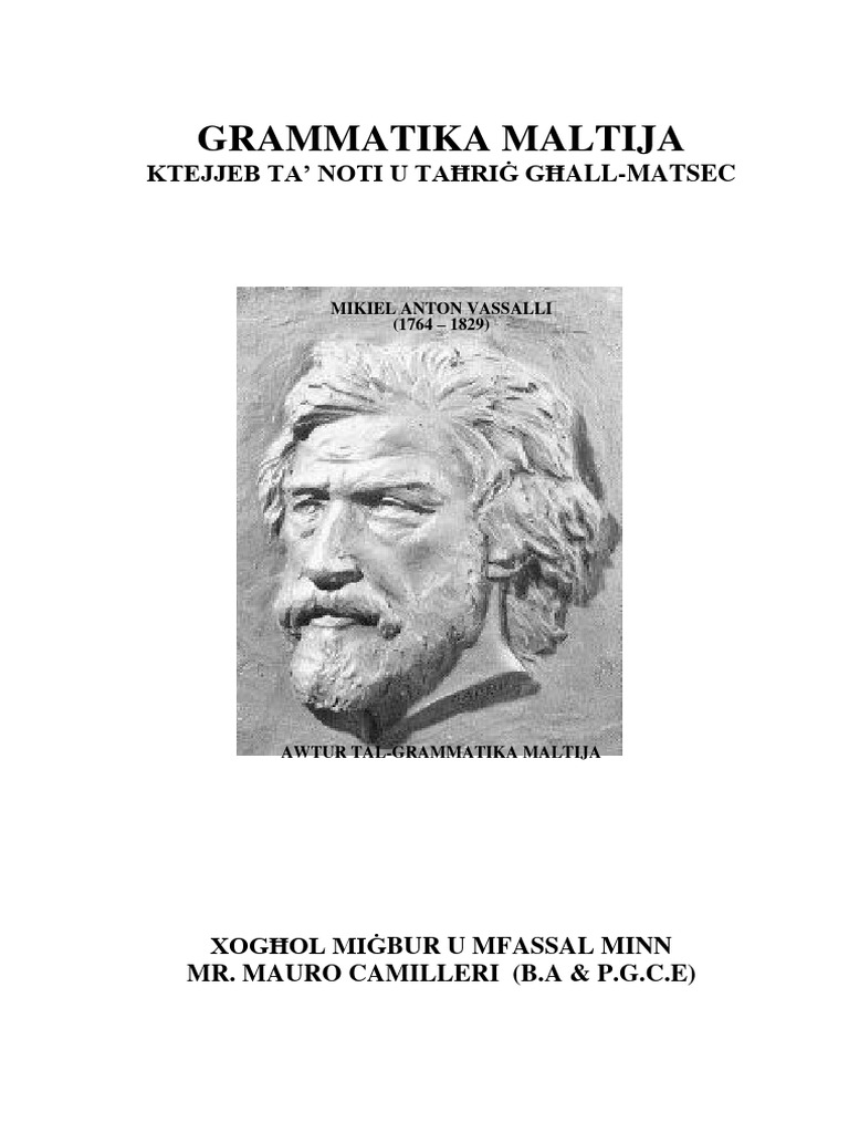 Grammatika Maltija Booklet 2023 | PDF