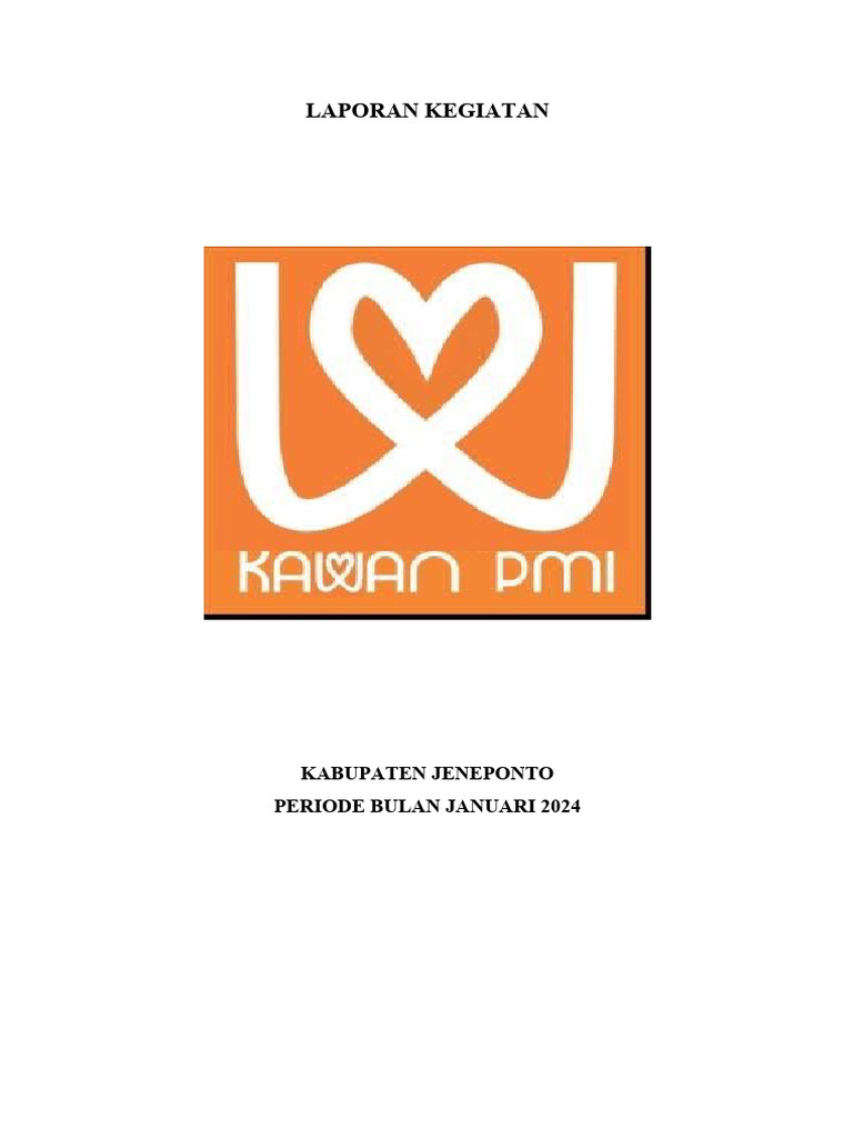 Laporan Kegiatan Pmi JPT Jan 2024 | PDF
