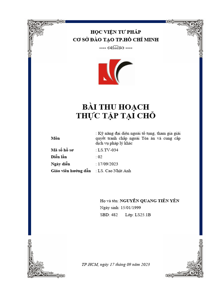 LS4 - LS - tv-034. Bai Thu Hoach Thuc Tap Tai Cho - Nguyen Quang Tien ...