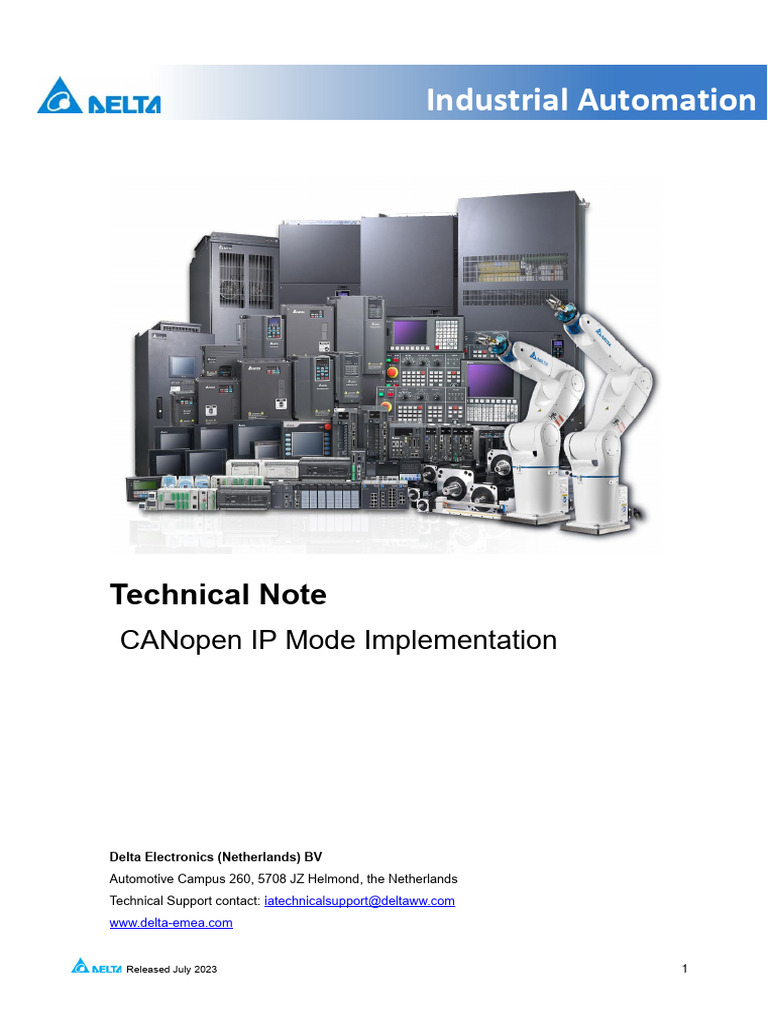Den Ia Servo Asd-A2 Canopen-Implementation-4 | PDF | Computer Engineering | Computing
