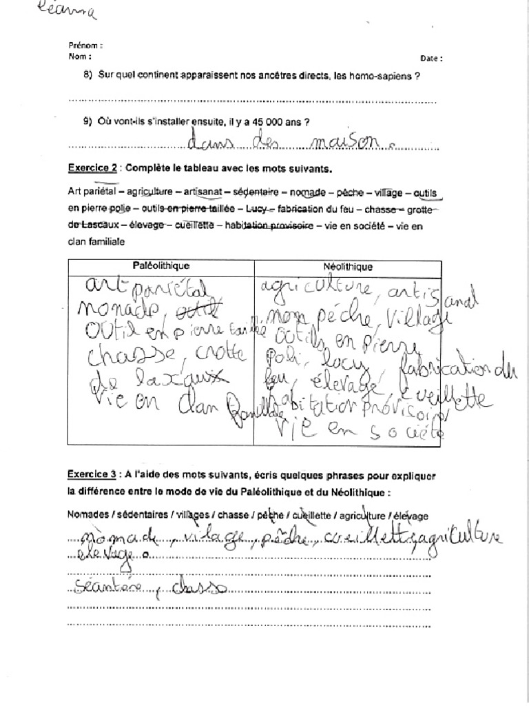 evaluation histoire 2 | PDF