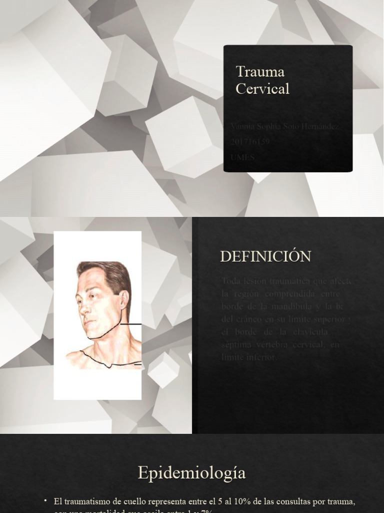 Trauma cervical | PDF | Enfermedades y trastornos | Enfermedades y trastornos humanos