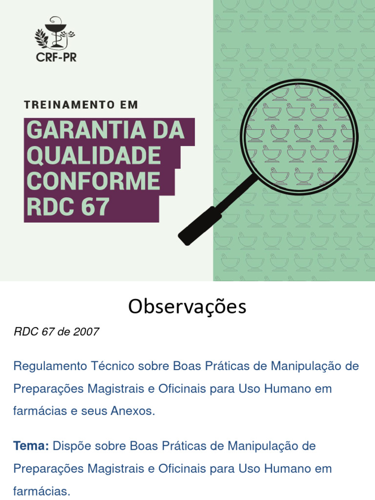 RDC 67 | PDF | Receita médica | Farmacêutico