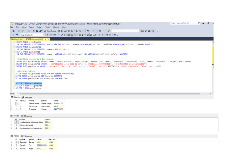 Practica SQL Server | PDF