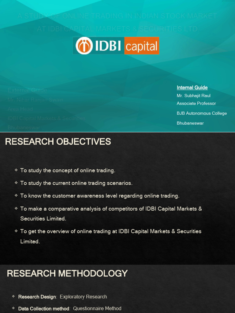 Online Trading at IDBI Capital | PDF | Stocks | Securities (Finance)
