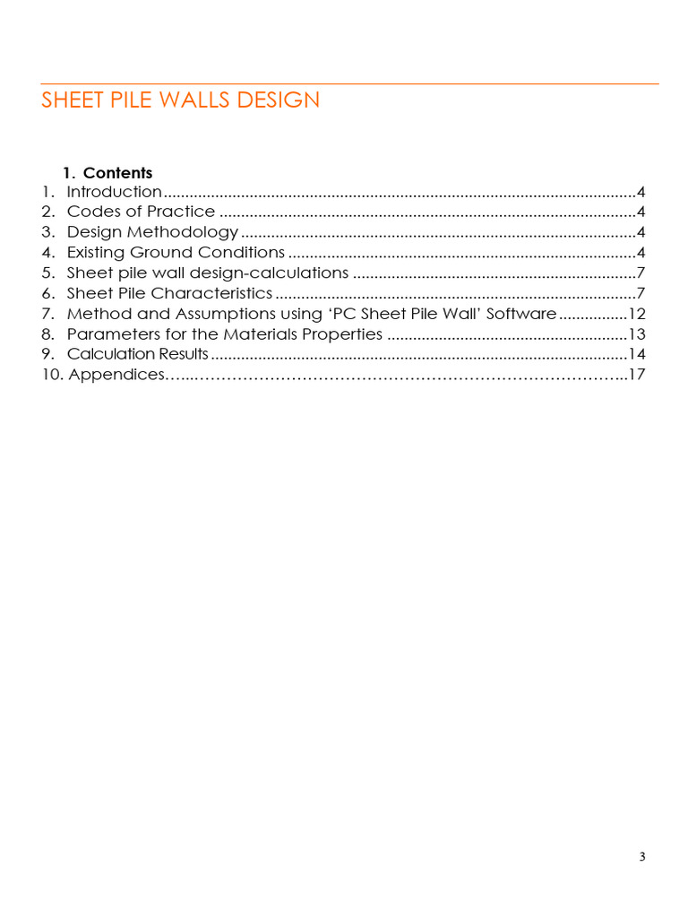 Sheet Pile Walls Design by Ecs 1704454827 | PDF | Deep Foundation | Beam (Structure)
