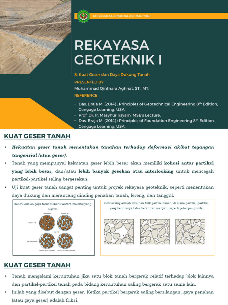 Kuat Geser Dan Daya Dukung Tanah | PDF