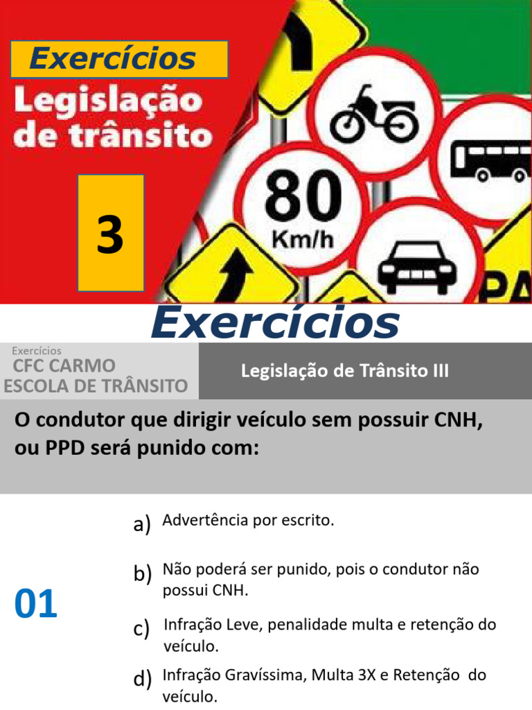 Exercícios LT3 12 06 | PDF | Tráfego | Dirigir