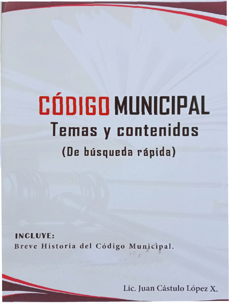 Guia de Artículos Del Código Municipal | PDF | Gobierno local | Alcalde