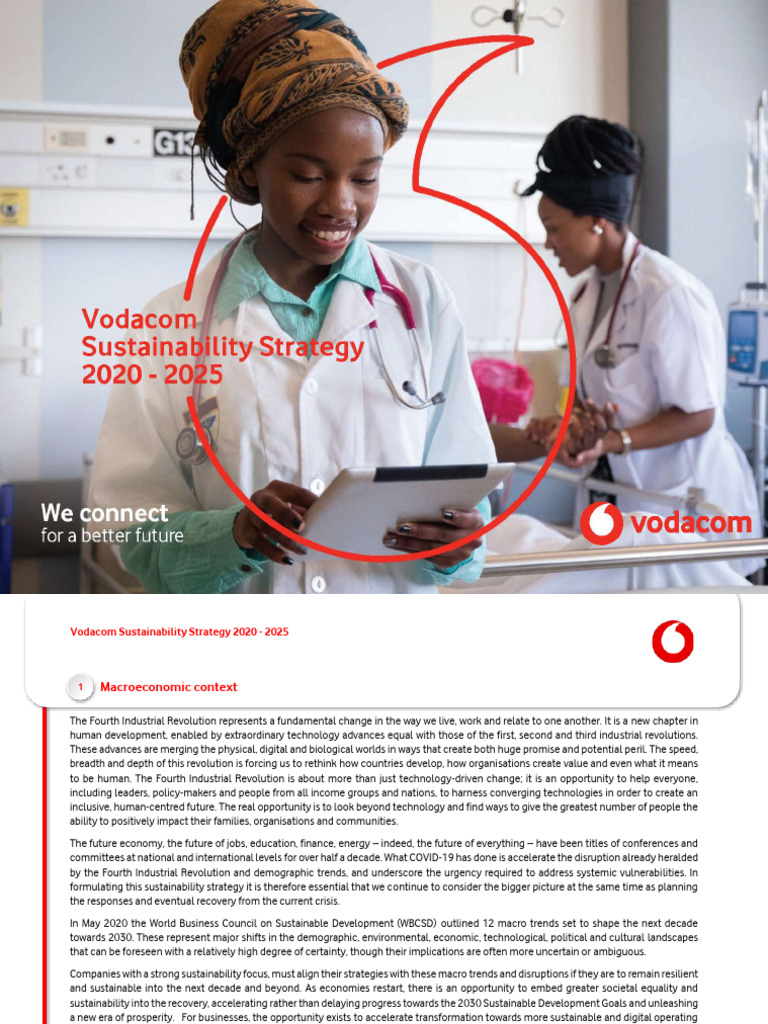 Vodacom's 2020-2025 Sustainability Goals | PDF | Sustainability ...