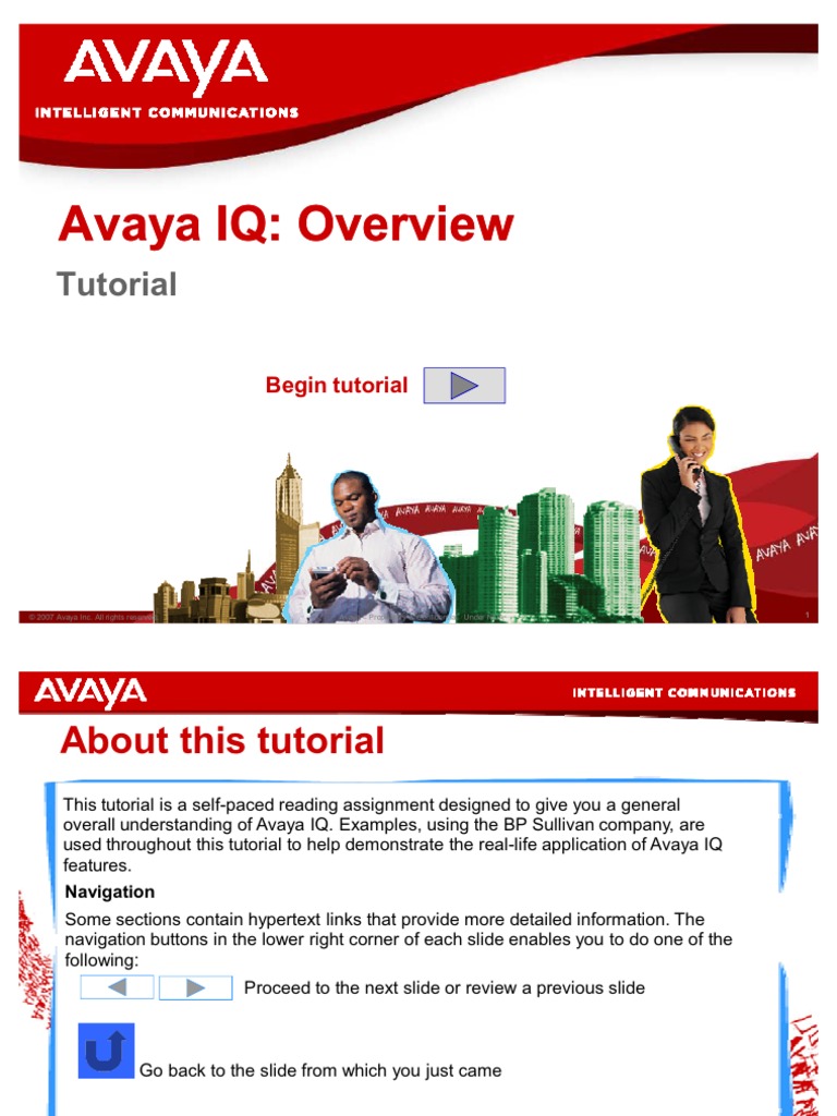 Avaya IQ Overview Tutorial | PDF | Call Centre | Databases