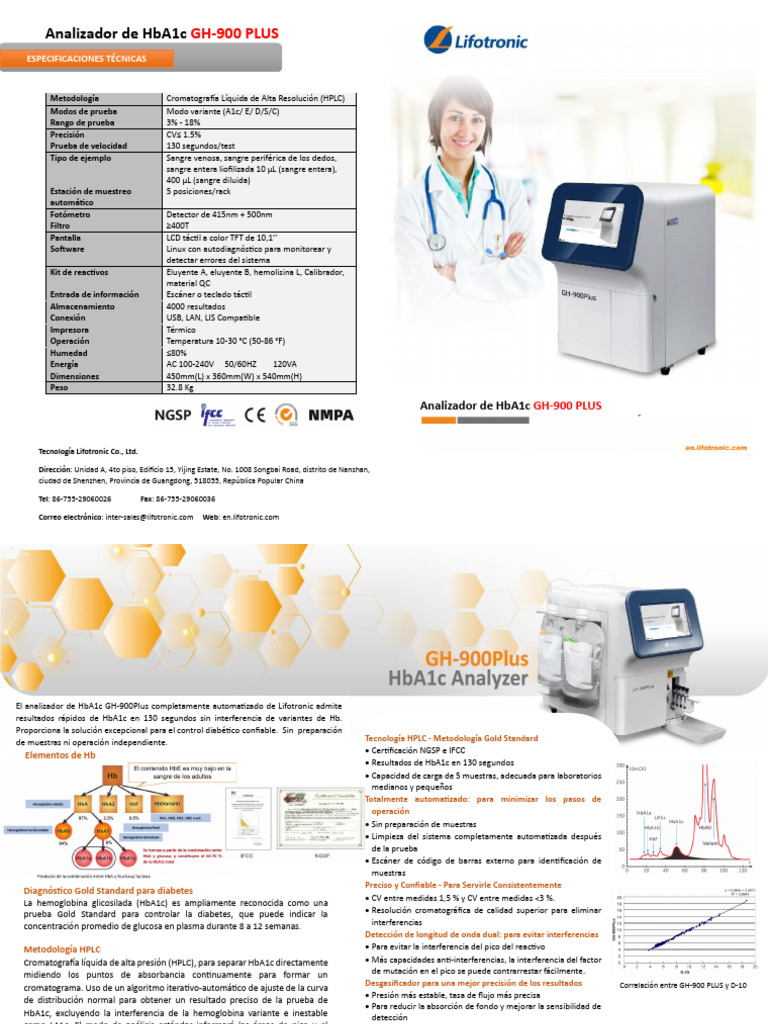 Brochure Lifotronic Gh900 Plus | PDF | Pantalla táctil | Informática