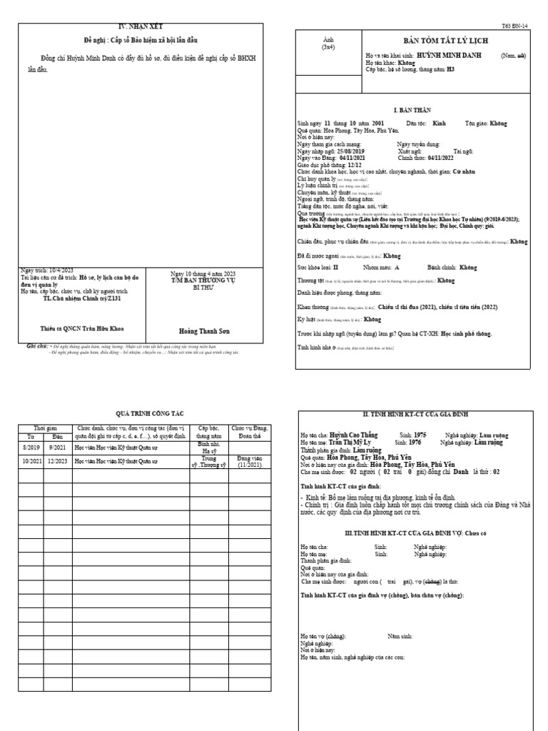 Hu NH Minh Danh | PDF
