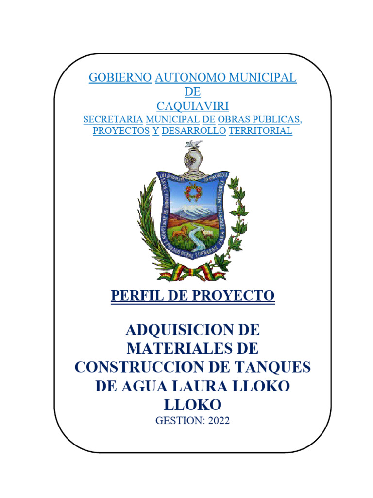 PERFIL Laura Lloko Lloko | PDF | Agua | Agua potable