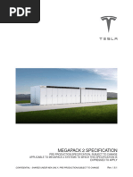 Tesla Megapack Datasheet | PDF | Photovoltaics | Photovoltaic System