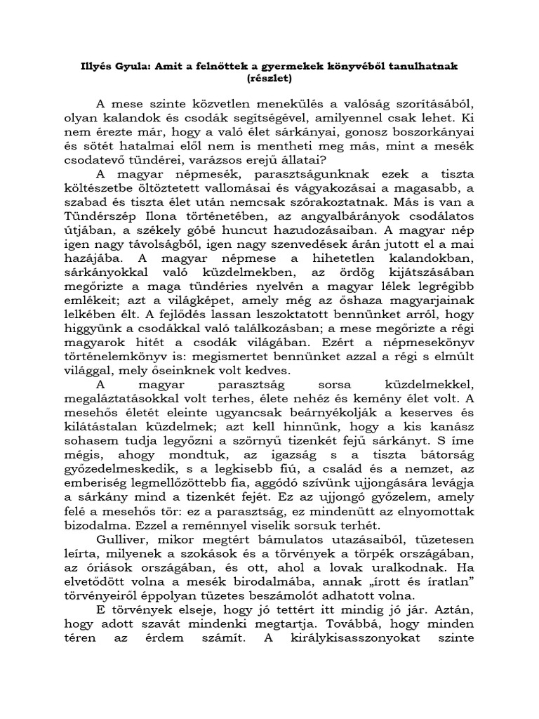 Irodalom Szövegértés | PDF